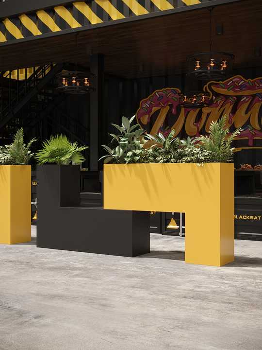 Customized Corten Steel Cube Metal Plant Flower Pots Outdoor Restaurant ...