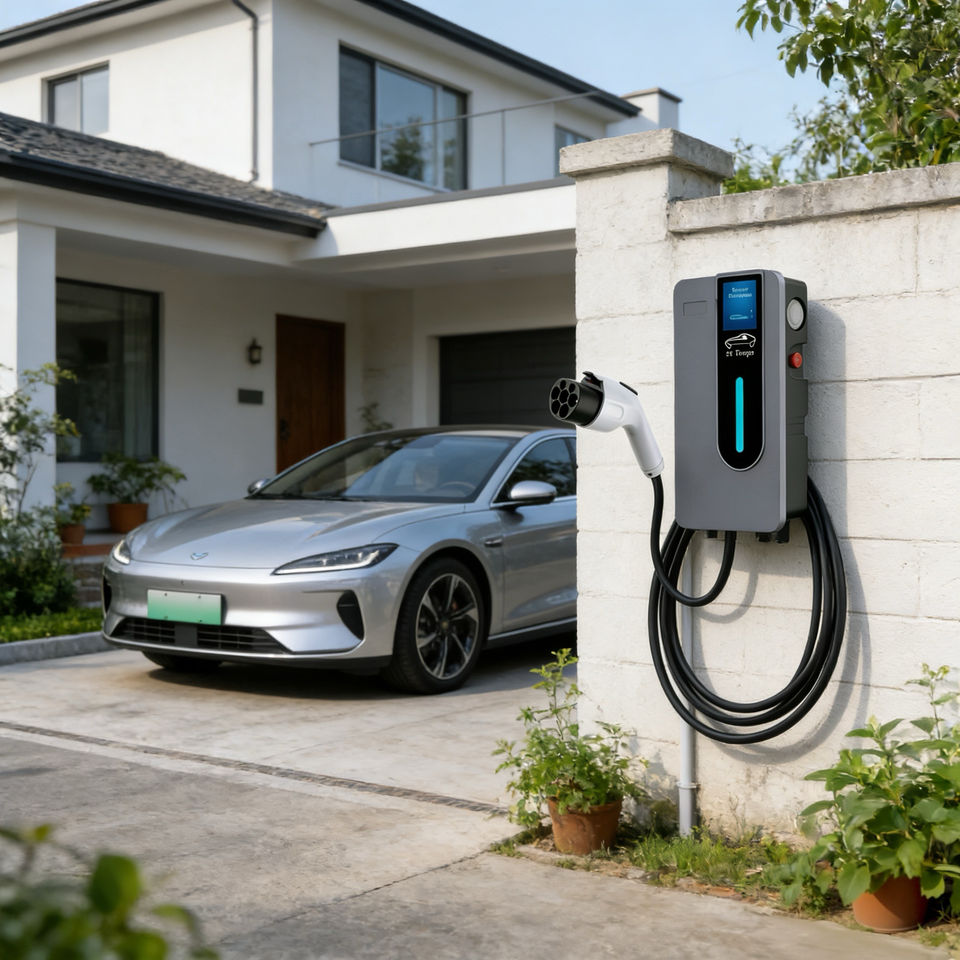 7kW 11kW 22kW AC EV Wallbox Charger SECC V2G V2L V2H V2X Type 1 Type 2 ...