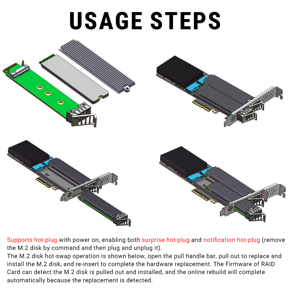 DapuStor BootRAID Server Boot Drive RAID Card Sas Raid PCIe 4.0x4 RAID ...