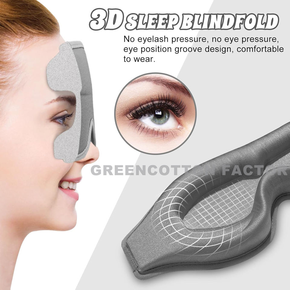 Custom Logo 3D Sleep Mask Party Gift Light-blocking Sleep Mask Eye ...