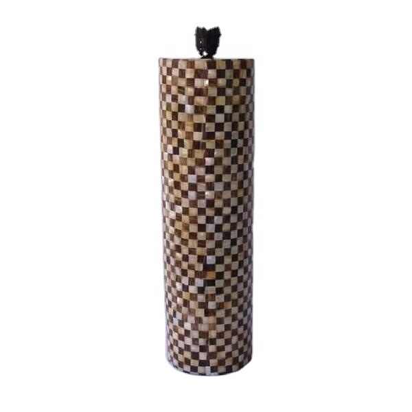 Wood And Mother Of Pearl Inlay Tile Style Mosaic Lamp Bases Also ...