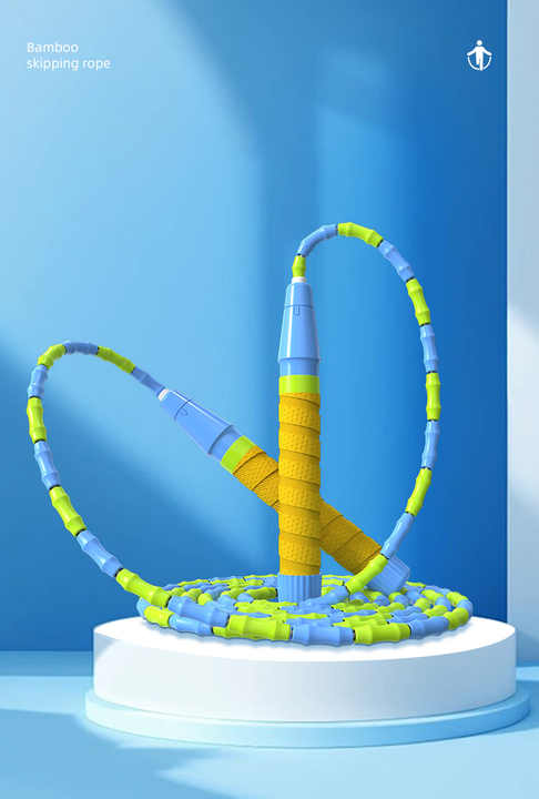 Wholesale 2.7m Bamboo PVC Jump Rope with Long Handle Children's Workout ...