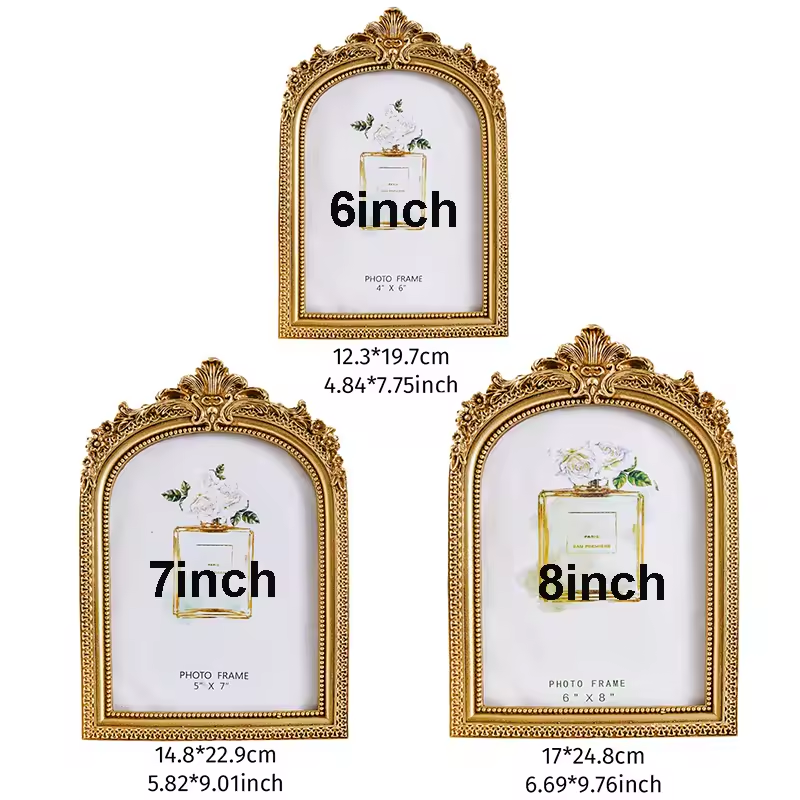 Arched Picture Frame - Wooden Vintage Style Home Decor