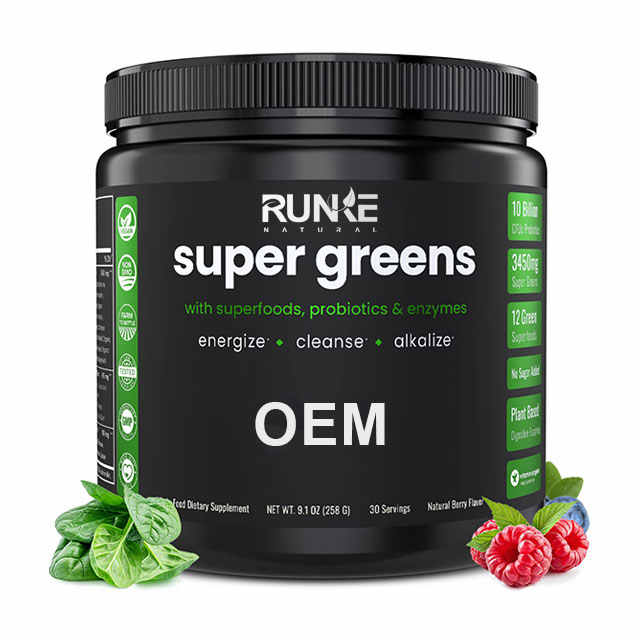 Healthife Private Label Supergreen Powder Organic Green Veggie Super ...