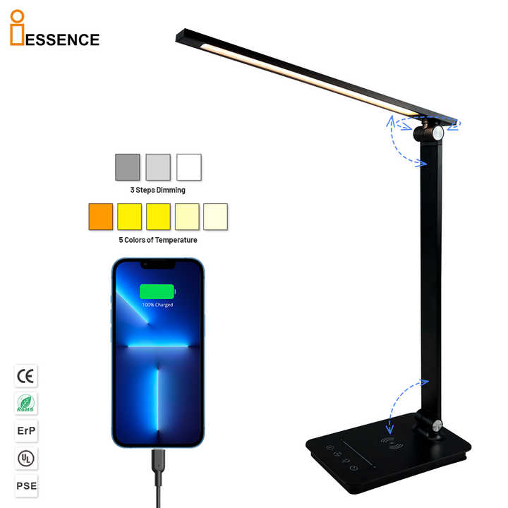 Modern Smart Mini Metal Adjustable Portable LED Desk Lamps Dimmable ...