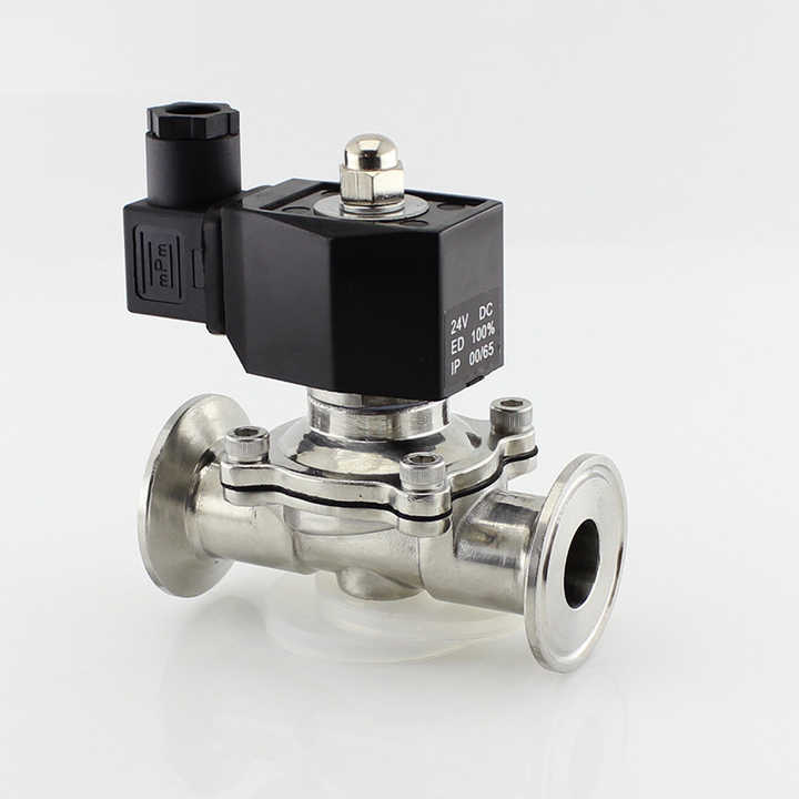 Food Grade Normally Closed Polished 304 Stainless Steel Sanitary Tri ...