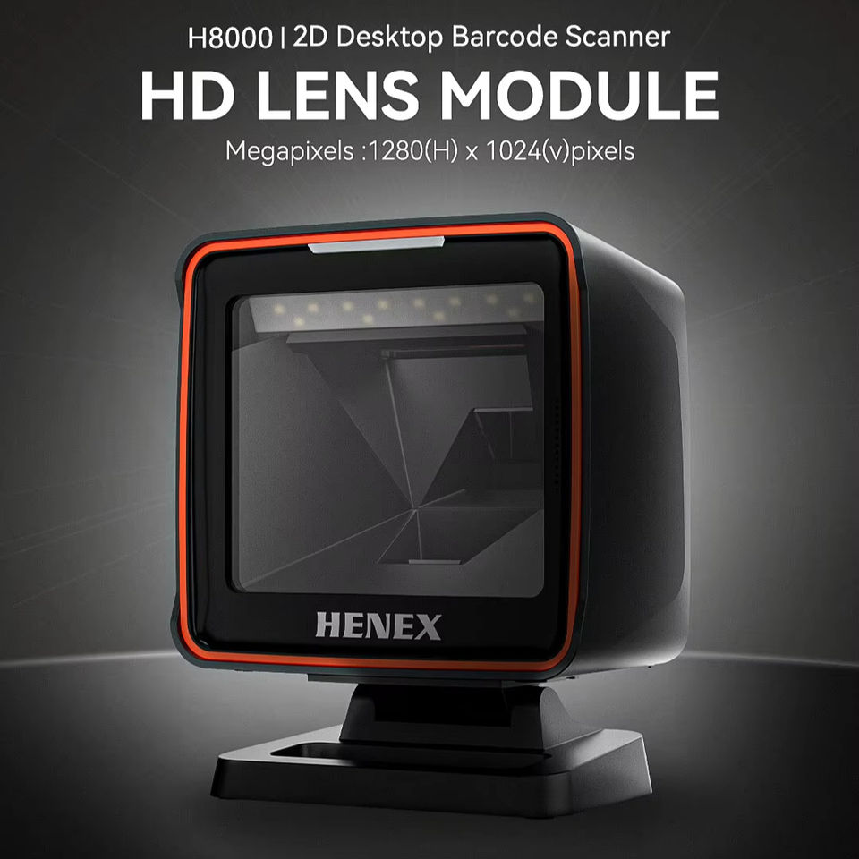 HENEX H8000 Barcode Scanner - Fast 1D & 2D Scan Speed