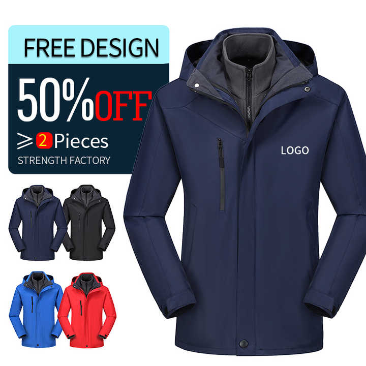 High Waterproof Winter Windbreaker Outdoor Work Sports Three-in-one ...