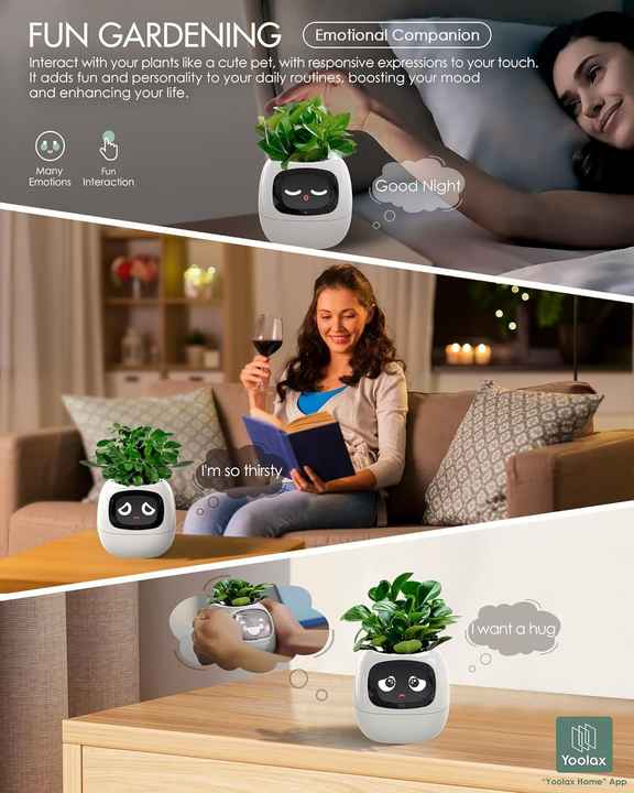 Intelligent Small Flower Pot - Automatic Water Absorbing