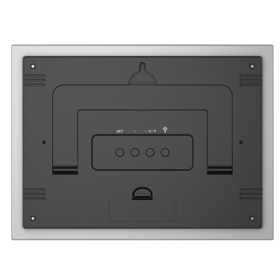 2026 New Design Digital RC Wall Clock with Radio Temperature Display ...