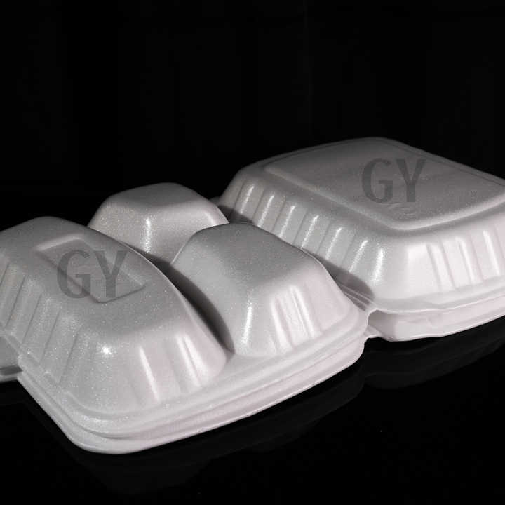 Foam takeout containers Single-use foam boxes Meal containers Throwaway ...