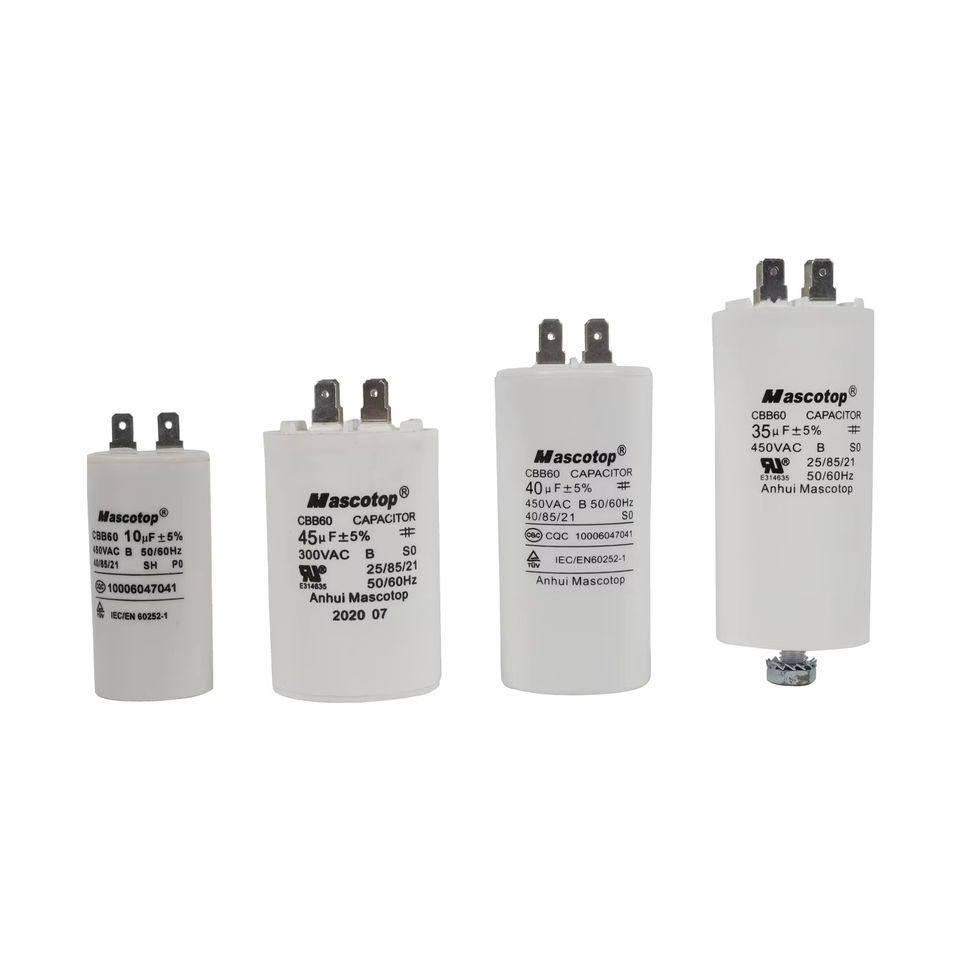 CBB60 AC Motor Run Capacitor 450VAC Aluminum for Air Conditioner ...