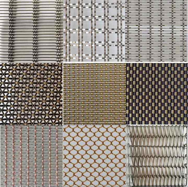 Architecture Metal Mesh for Interior Decoration / 2 mm Decorative Metal ...