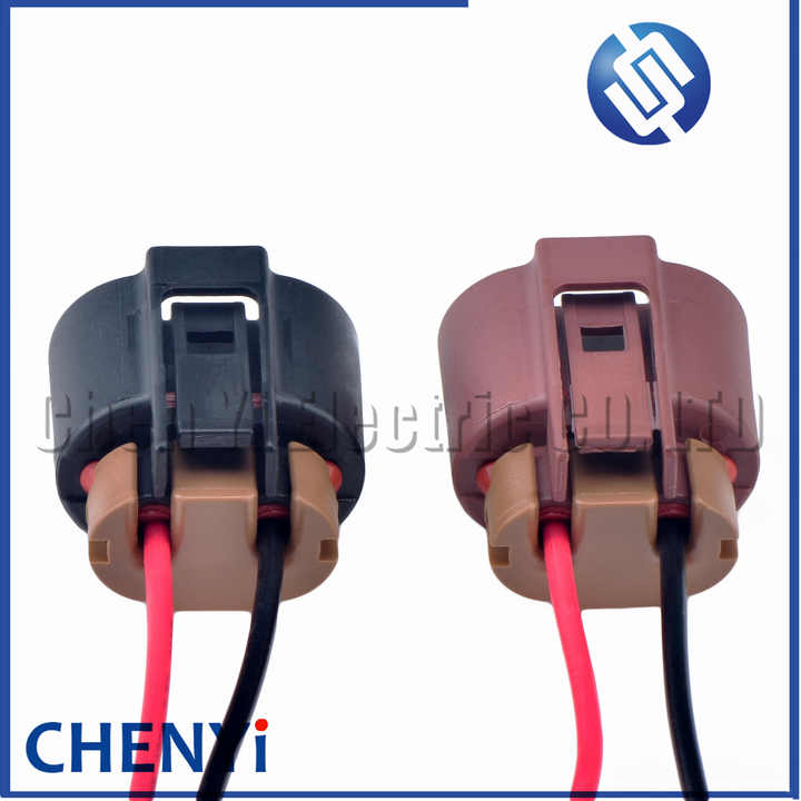 2 Pin Auto Waterproof Connector Headlight Fog Lamp Low Beam High Beam ...