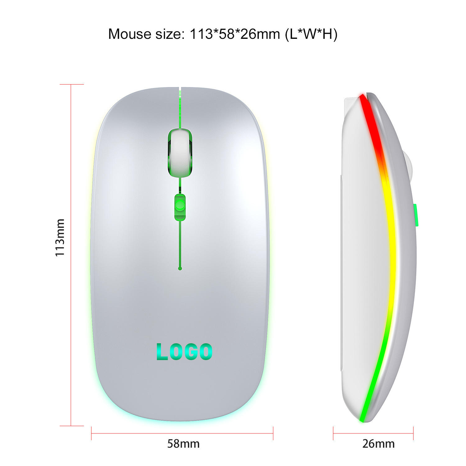Rechargeable Lithium Battery 2.4GHz Mouse Gamer Wireless Products from ...