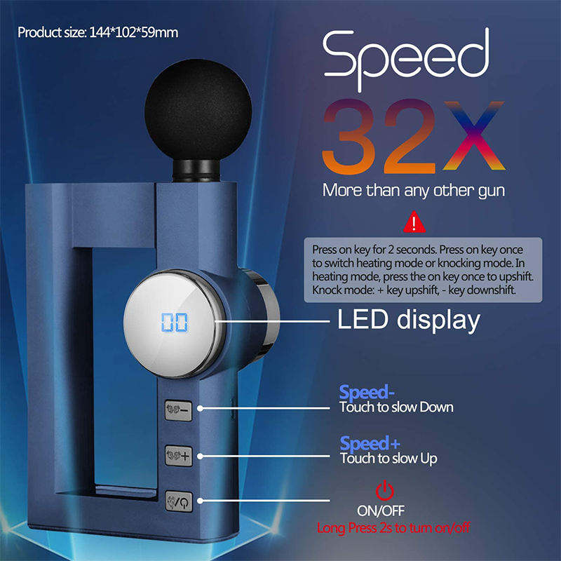 Electric Deep Tissue Massage Gun Muscle Percussion for Effective Neck ...