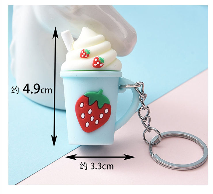 Funny Cute Ice Cream Keychains - Perfect for Milk Tea Fans