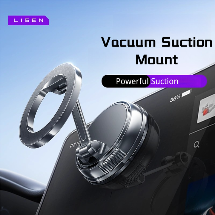 LISEN Value Deal 360 Rotation Magnetic Vacuum Suction Cup Mount Universal Holder Stand for All ...