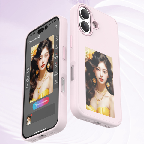 Soonleader Luxury AI DIY Smart E-Ink Screen Display for Iphone 16 Pro