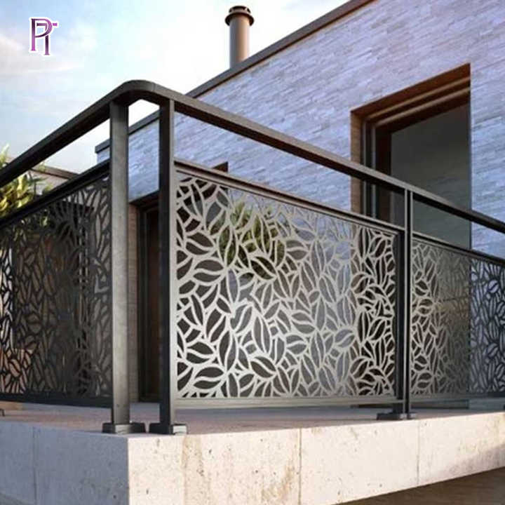 Interior Prefab Art Handrail Aluminum Indoor Stair Railings For Hotel ...