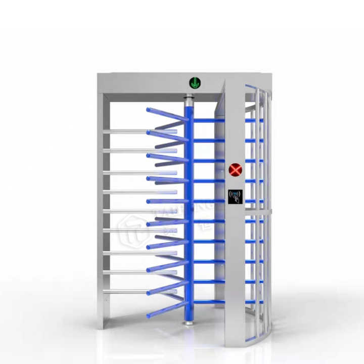 Full Height Double Door Turnstile Gate Access Control System Remote NFC ...