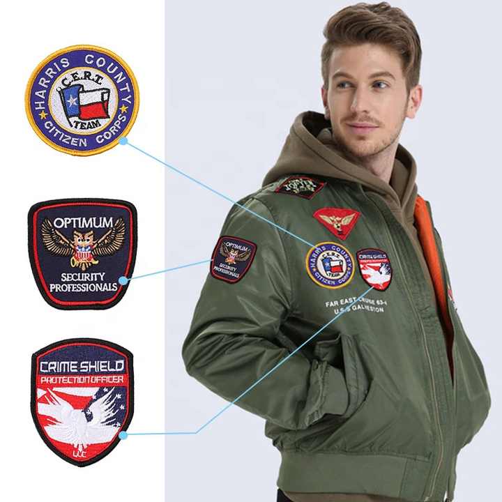 Custom Logo Embroidered Patches with Iron on Backing