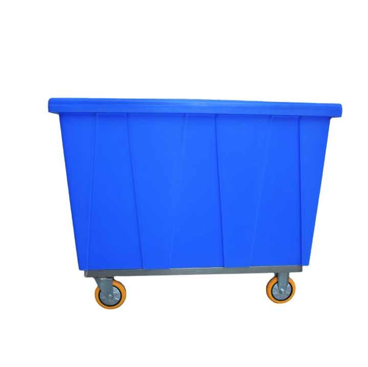 Large Capacity PE Laundry Trolley with Wheels for Commercial Laundry ...
