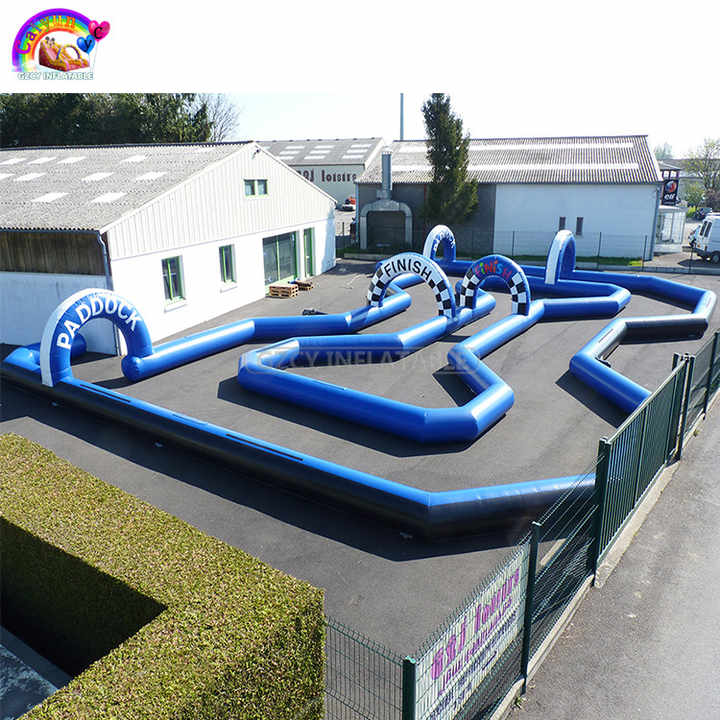Go Kart Inflatable Circuit Racing Track for Sporting Events