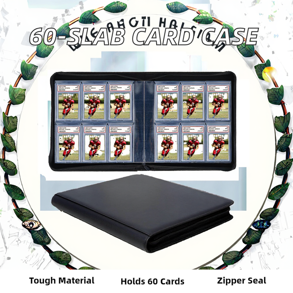 Premium 60-Slab Capacity 6-Pocket Trading Card Binder Made From PU for ...