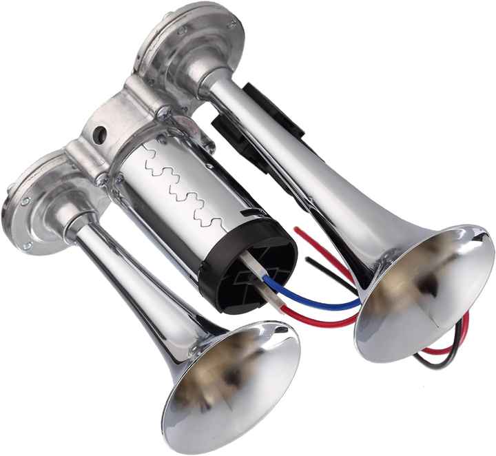 12V Air Horn - Super Loud Horns Kit for Trucks & Lorrys