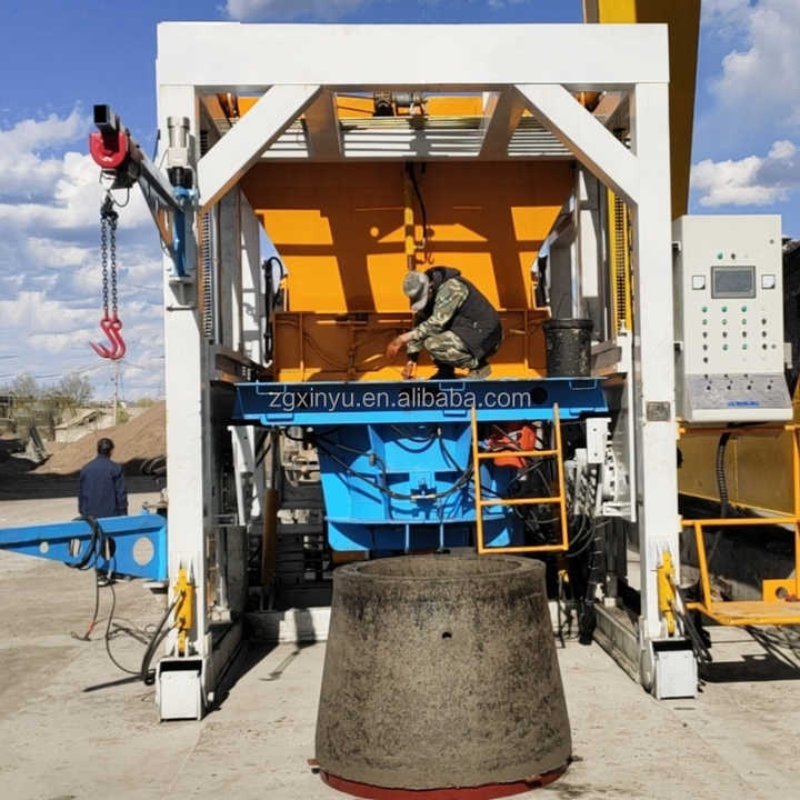 Auto Mobile Manhole Making Machine Precast Culvert Concrete Manhole ...
