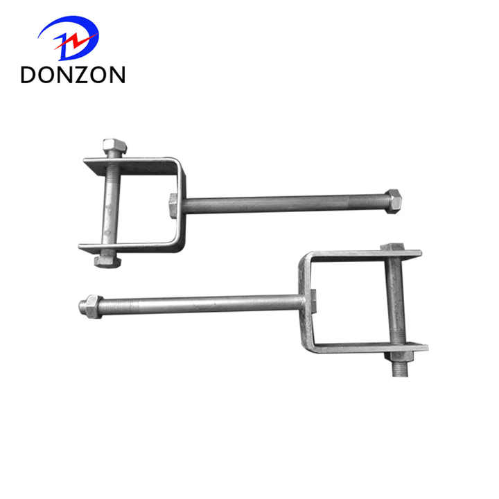 D Iron with Bolts and Nuts - Hot Dip Galvanized Pole Line Hardware