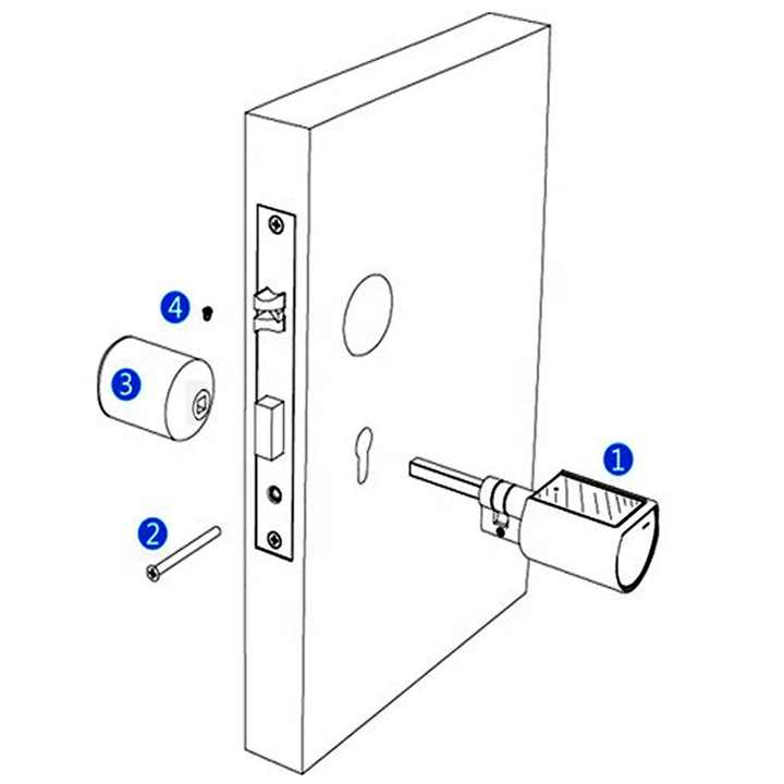 Euro Profile Cylinders - Keyless Cam Lock Electric Smart Door Lock