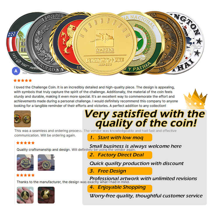 Design Your Custom Coins 3D Casting Gold Metal Enamel Challenge Coin ...