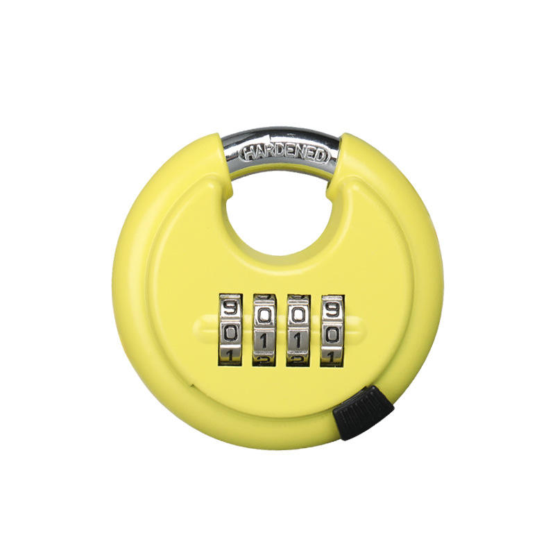 Stainless Steel Disc Padlock Heavy Duty Round Shape Harden Shackle ...