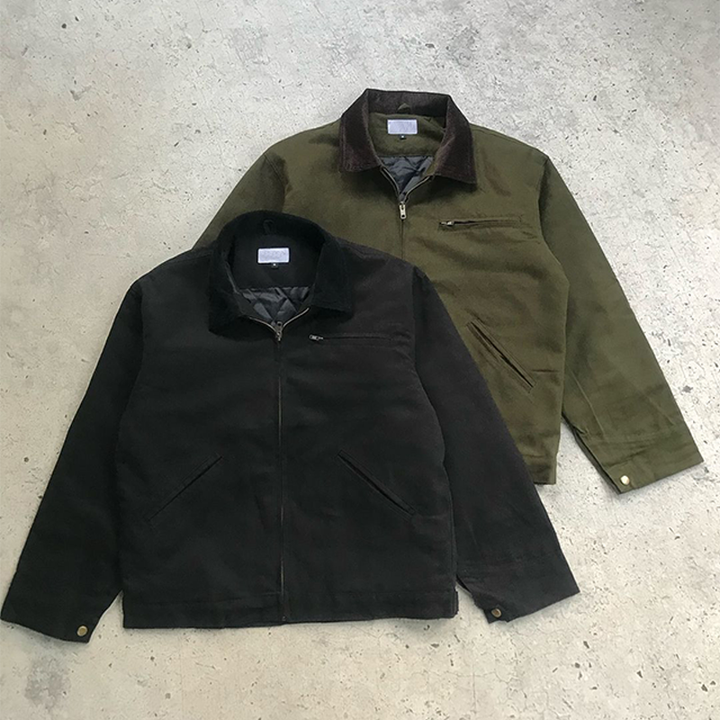 Custom Winter Jacket Men - Twill Canvas Workwear Jacket