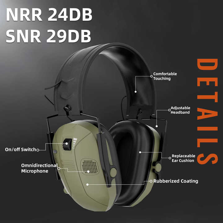 2025 Reusable Adjustable Foldable Safety Hearing Protection Muffs Anti ...