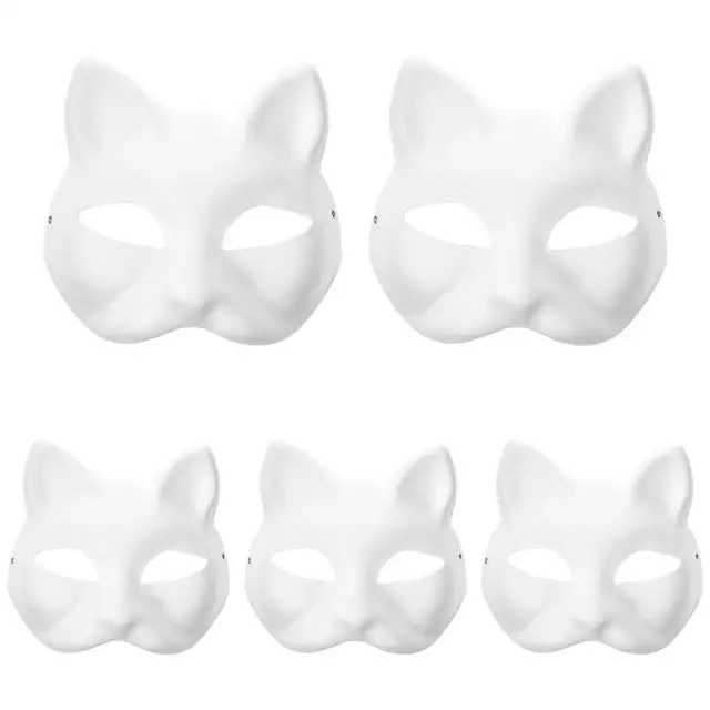 DIY Anime Pulp Japanese Mask - Cat Fox Halloween Prop