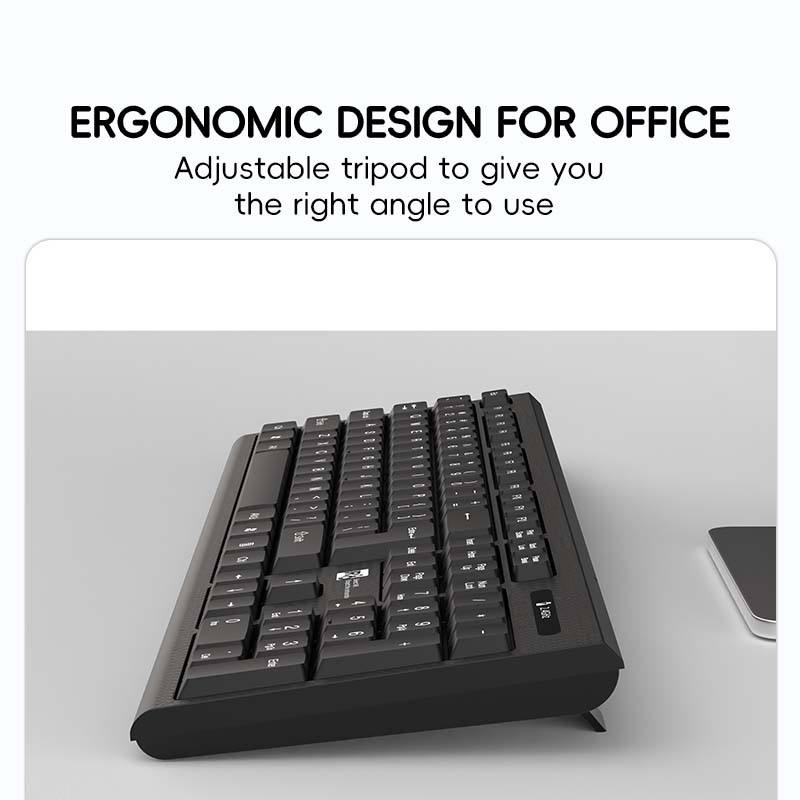 R8 Ergonomic Waterproof Wireless Keyboard and Mouse Combo - CE & RoHS ...