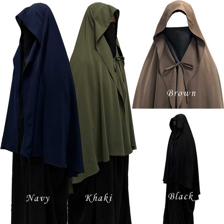 Cloak Cape Muslim Nida Round With Tie String Modest Long Eid Ramadan ...
