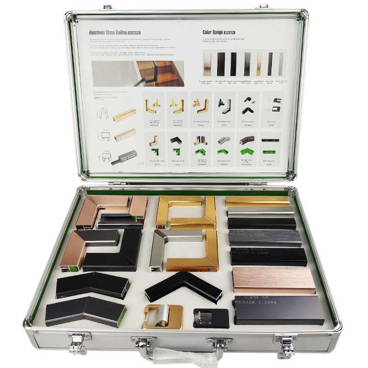 Simple Design Aluminum Handrail Accessories Sample Box Glass Railing U ...