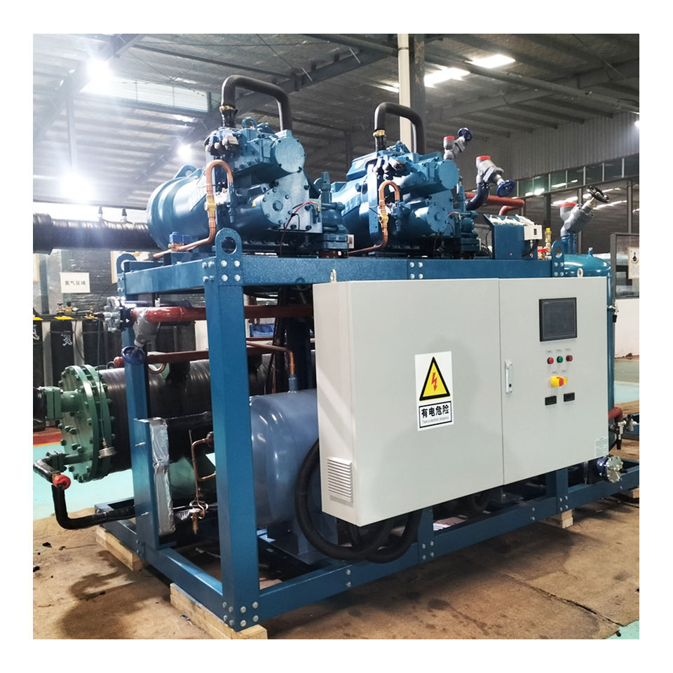 Screw Compressor Refrigeration Uint Refrigerant Water Cooled Chiller ...