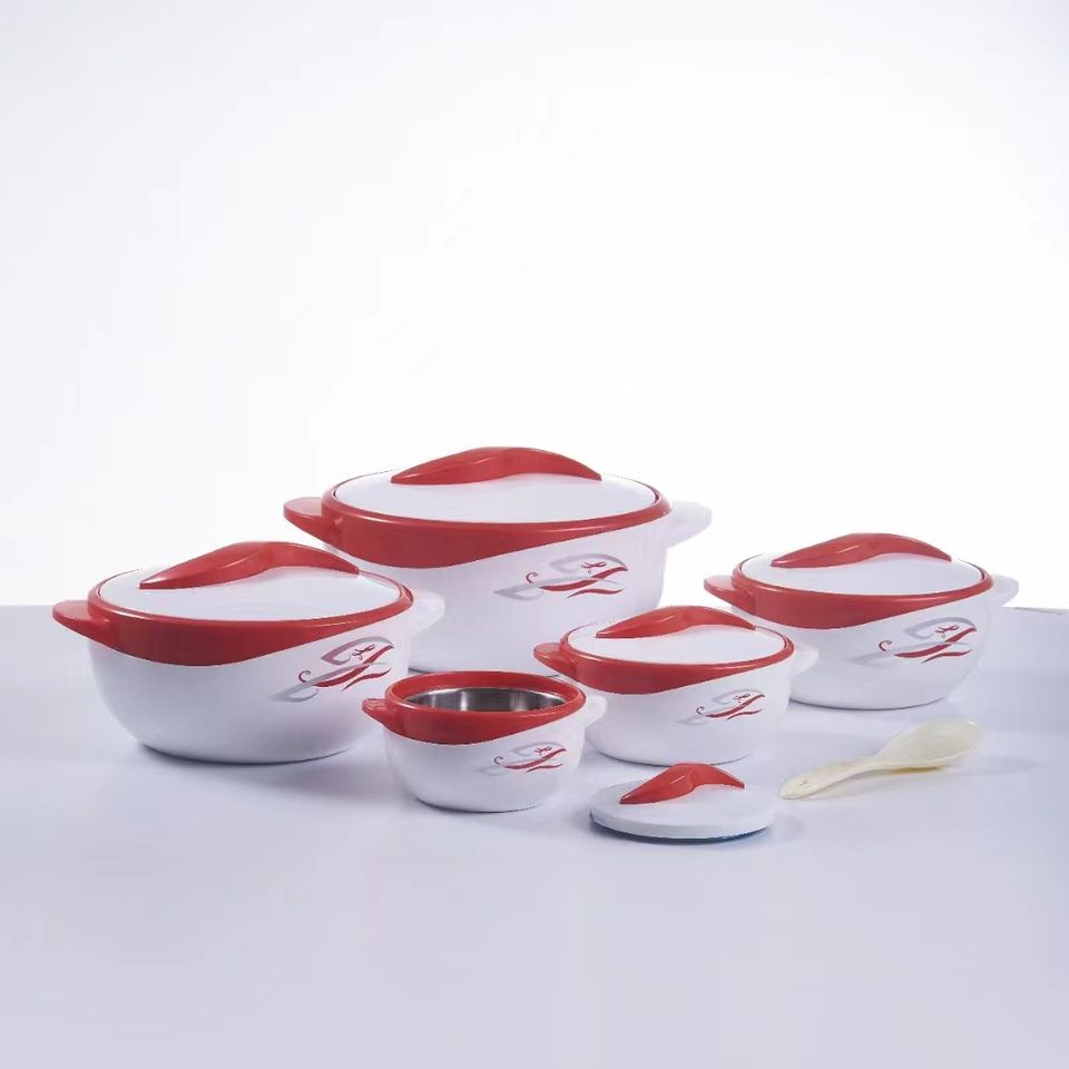 Factory New Products 5 Pcs Set Plastic Outer Thermal Salad Soup Serving ...