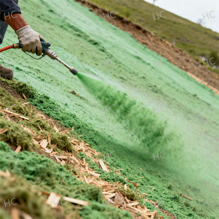 Natural Hydroseeding Wood Fiber Earthwork Product for Slope ...