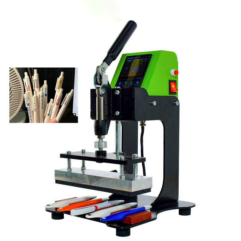 Plastic Pen Printing logo Heat Transfer Coating Biros Ten Station Hot ...