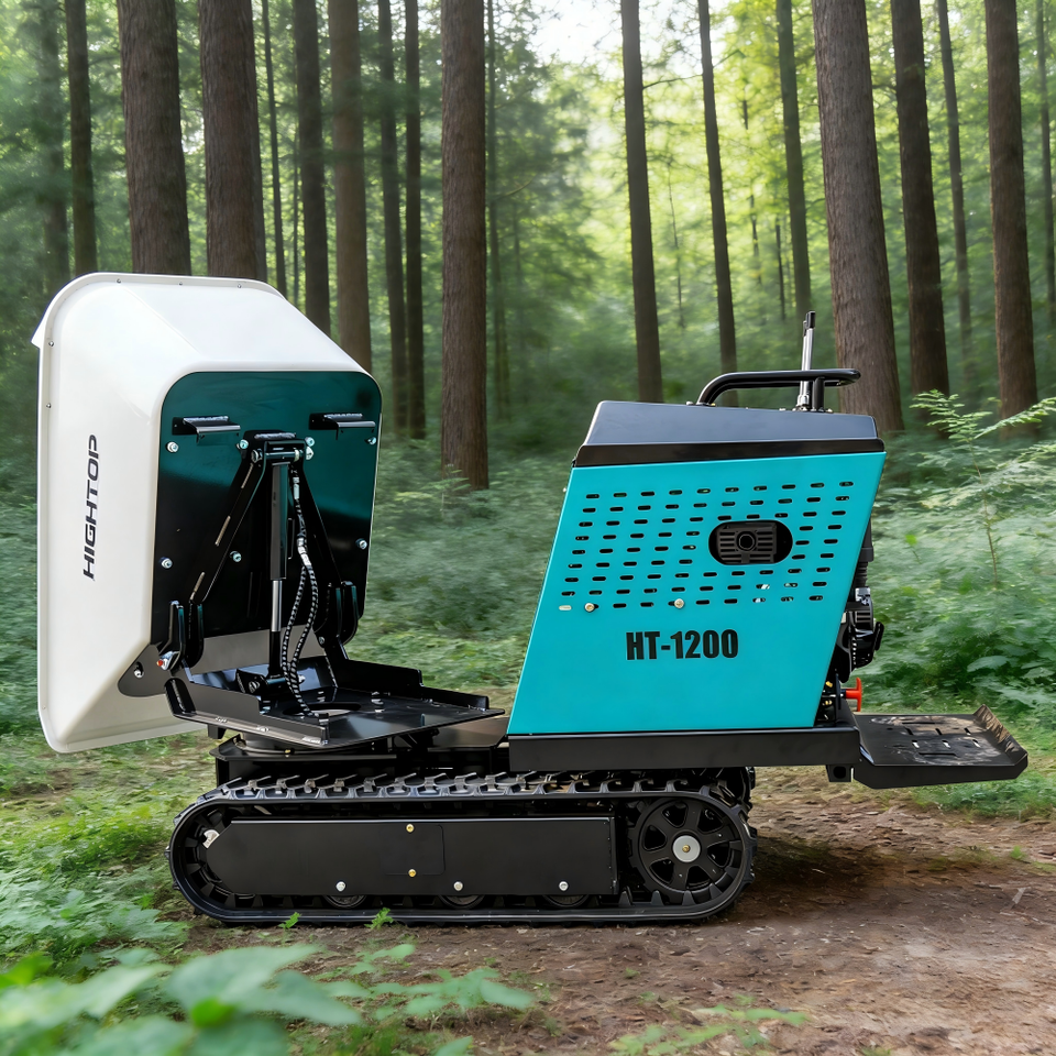 HT1200 Track Rotary Mud Buggy Dumper 1.2 Ton Crawler Rotary Mud Buggy ...