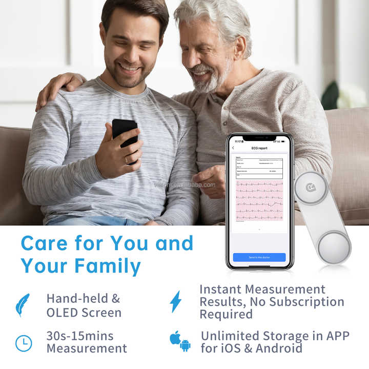 Viatom Pocket Ecg Monitor Ai Analysis Unlimited Storage and Share ...