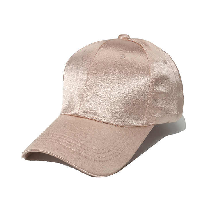 ALLCH Solid Color Summer Spring Silk Satin Baseball Cap Casual Street ...
