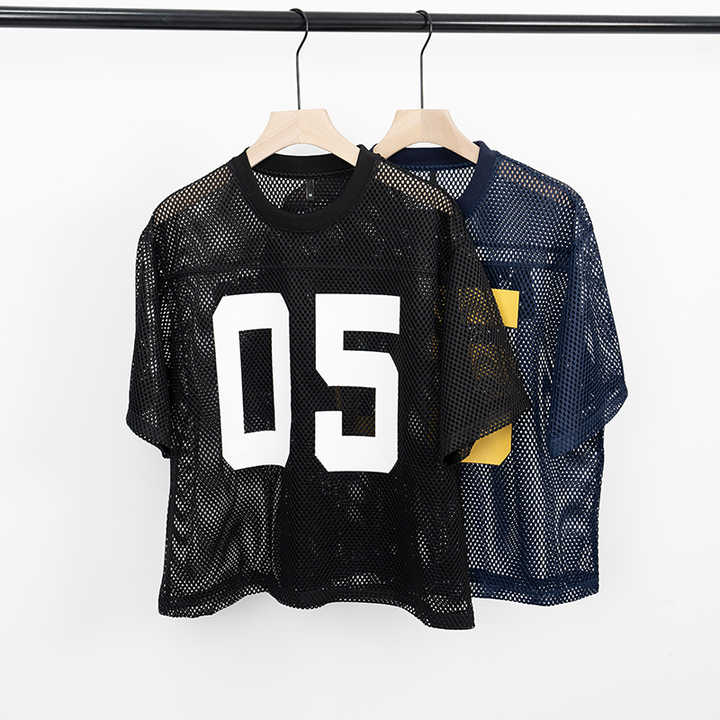 Shop Our Fashion Boxy Fit Mesh Jersey Tee with Custom Logo