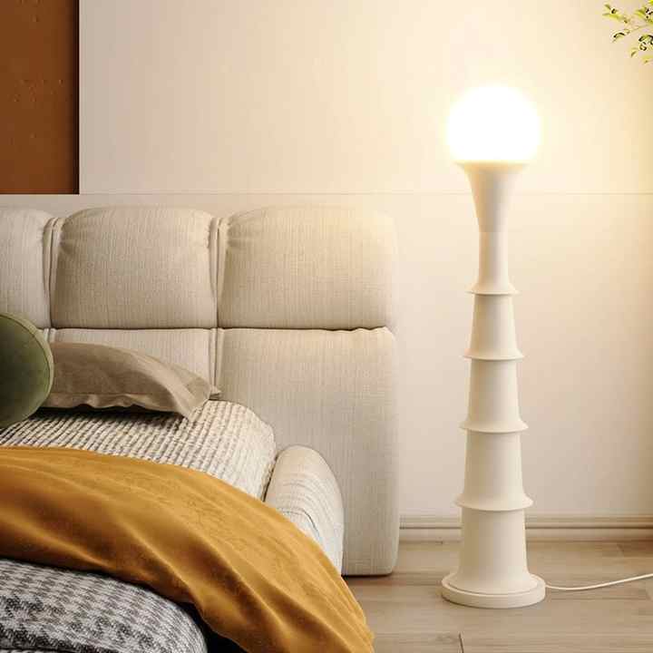 2025 Simple Modern Creative Wabi Sabi Style LED Bedroom Floor Lamp Iron ...